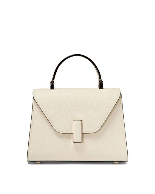 Valextra Iside Micro Crossbody Bags in Natural | Lyst