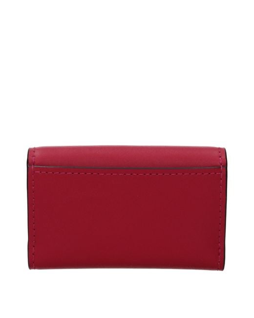 Michael Kors Lyra Wallet/Dark Raspberry Leather in Red | Lyst UK