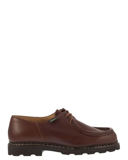 Paraboot Michael Leather Derby in Brown | Lyst UK