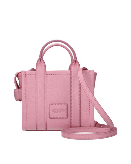 Marc Jacobs Hand Bags The Tote Leather/Ribbon in Pink | Lyst