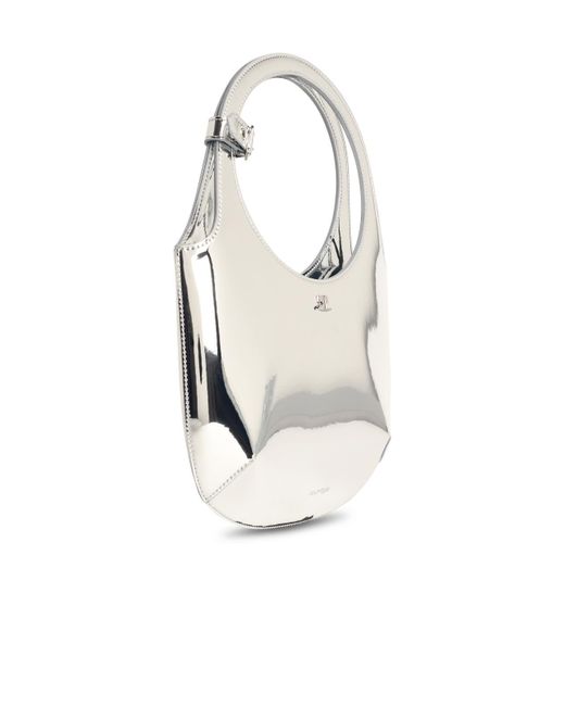 Courreges 'Holy Mirror' Lear Bag in White | Lyst UK