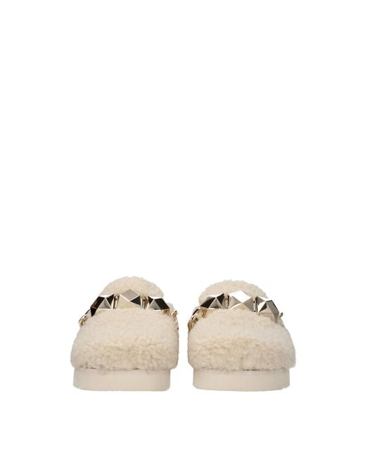 Ash Slippers And Hooves Eco Fur/Shell in Natural for Men | Lyst