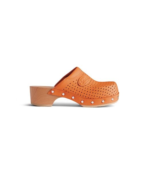Balenciaga I Scholl Clog Mule in Orange | Lyst