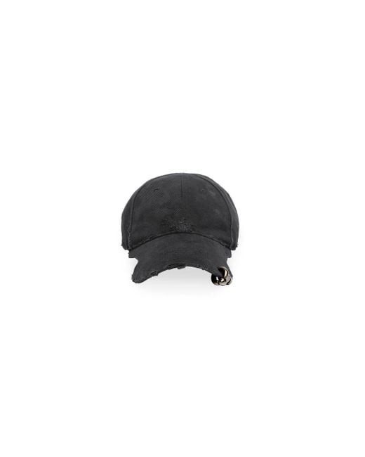 Balenciaga Heavy Piercing Cap in Black | Lyst Balenciaga Heavy Piercing Cap in Black | Lyst