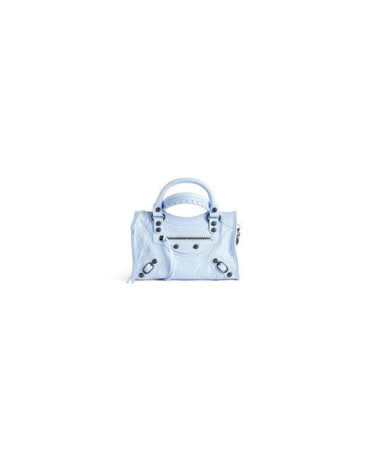 Balenciaga Le City Bag Mini in Blue | Lyst