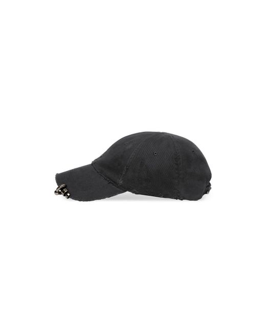 Balenciaga Heavy Piercing Cap in Black | Lyst