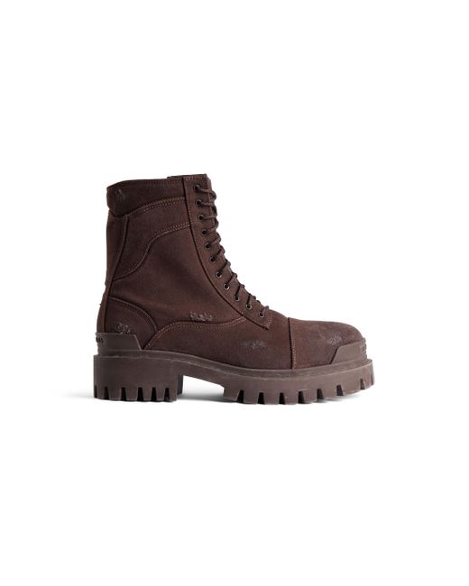 Balenciaga Combat Strike Boot in Brown for Men | Lyst UK