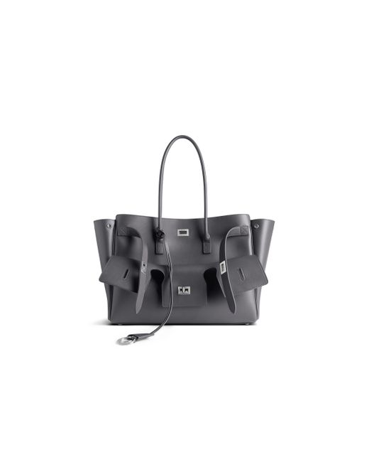Balenciaga Bel Air Carry All Bag Medium in Gray | Lyst