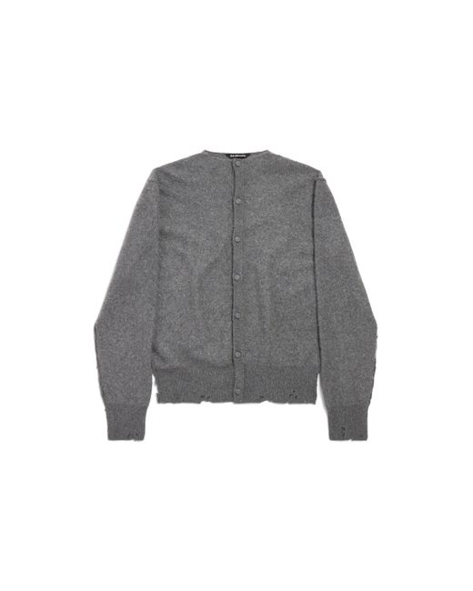 Balenciaga Inside-out Cardigan Grey & Silver in Gray | Lyst