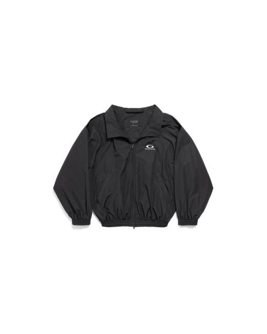 Balenciaga Loop Sports Icon Off Shoulder Jacket in Black | Lyst
