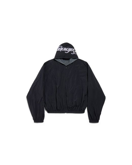 Balenciaga Cursive Reversible Tracksuit Jacket in Blue for Men | Lyst UK