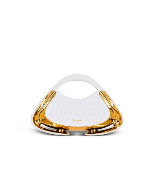 Balmain Quilted Medium Jolie Madame Bag in White | Lyst