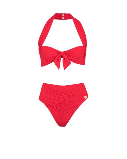 Balmain Bikinis in Red | Lyst UK
