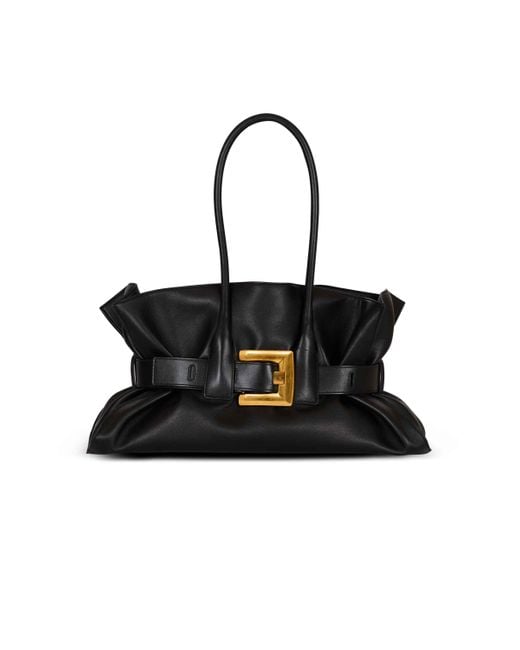 Balmain Large Calfskin Anthem Bag in Black | Lyst