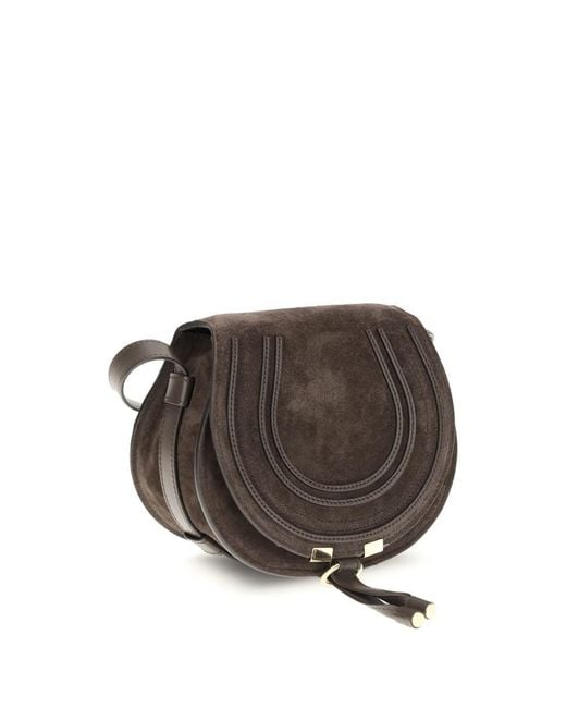 Chloé Chloã Marcie Small Shoulder Bag in Brown | Lyst UK