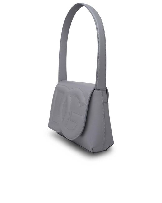 Dolce & Gabbana 'Dg Logo Bag' Shoulder Bag in Gray | Lyst