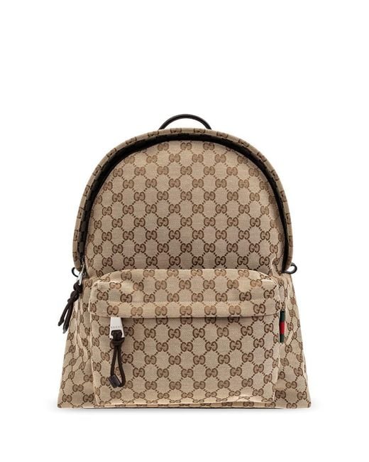 Gucci Gg Backpack in Brown for Men | Lyst UK