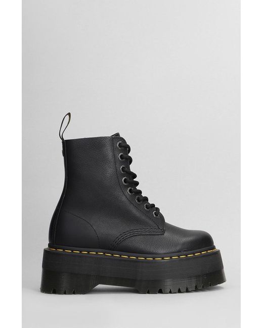 Dr. Martens 1460 Pascal Max Combat Boots in Black | Lyst UK