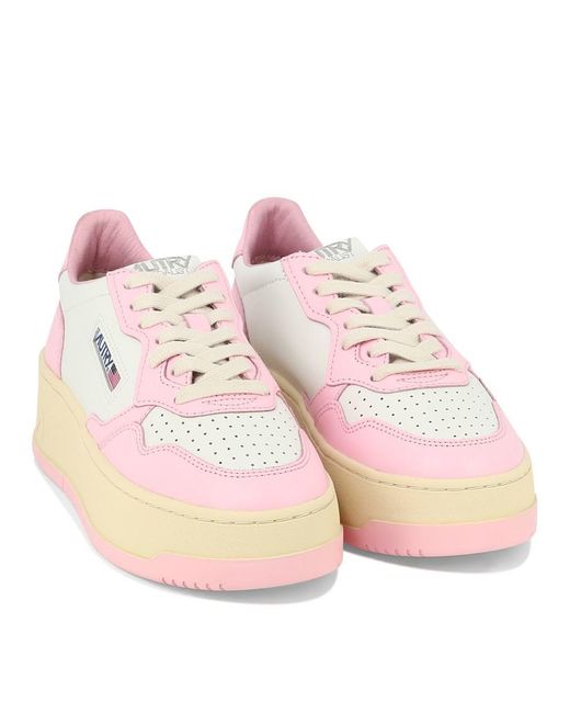 Autry "Platform Medalist" Sneakers in Pink | Lyst