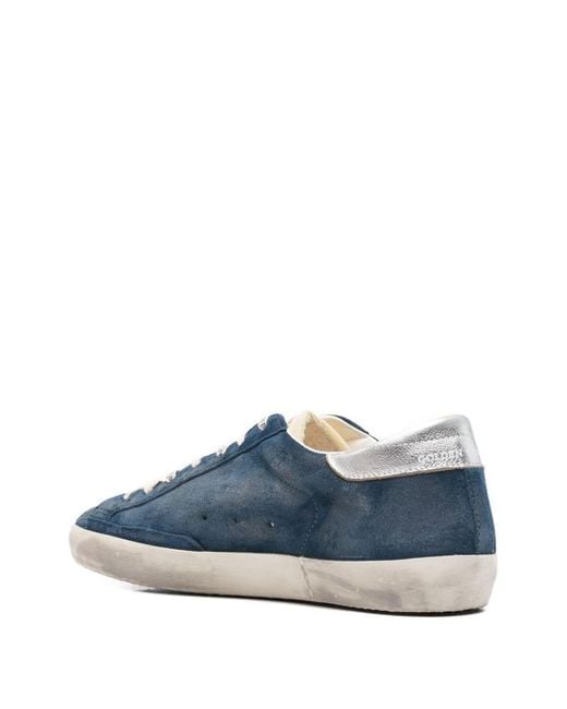 Golden Goose Iconic Superstar Sneakers in Blue for Men | Lyst UK