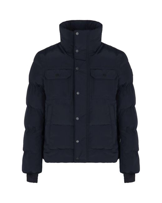 Fusalp Carlo Puffer Jacket With High Collar in Blue for Men | Lyst UK