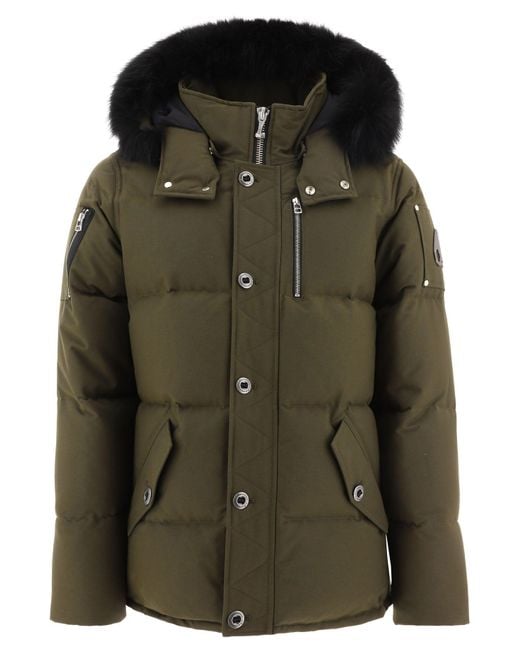 Moose Knuckles Cotton "3q" Down Jacket in Green for Men | Lyst