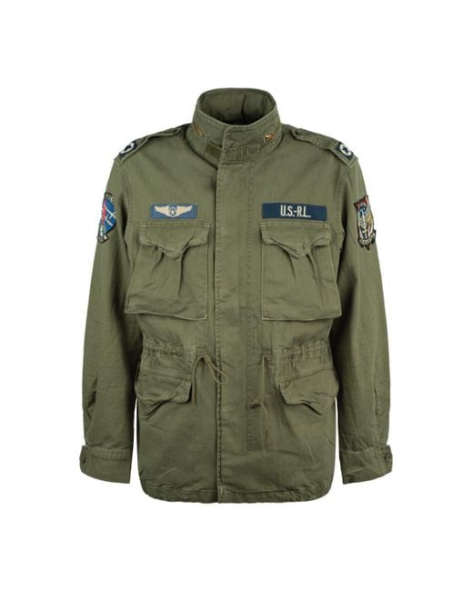 Ralph Lauren Military Field Jacket in Green for Men | Lyst