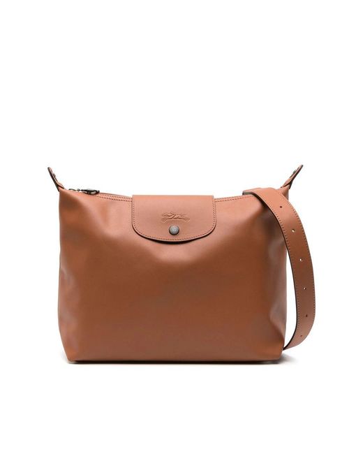 Longchamp "Le Pliage Xtra" Medium Shoulder Bag in Brown | Lyst