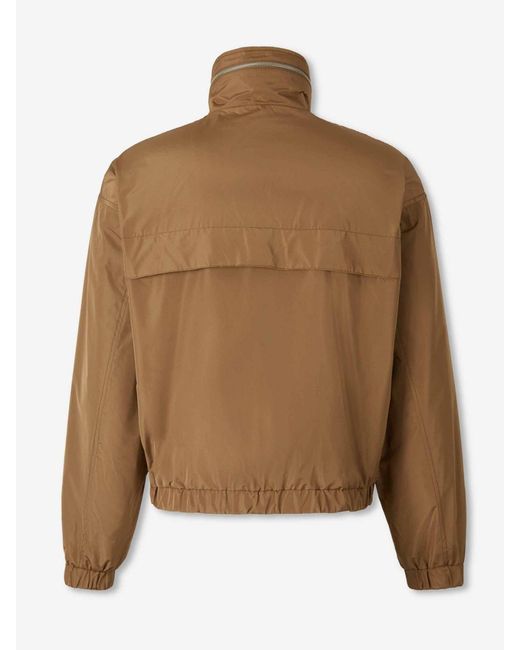 Ami Paris Technical Jacket Logo in Brown for Men | Lyst