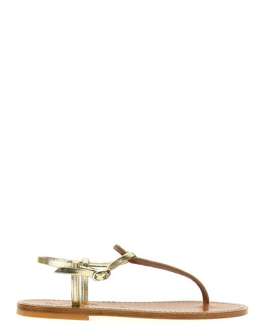 K. Jacques 'picon' Thong Sandals in Natural | Lyst