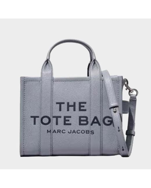 Marc Jacobs Leather The Small Tote in Grey | Lyst UK