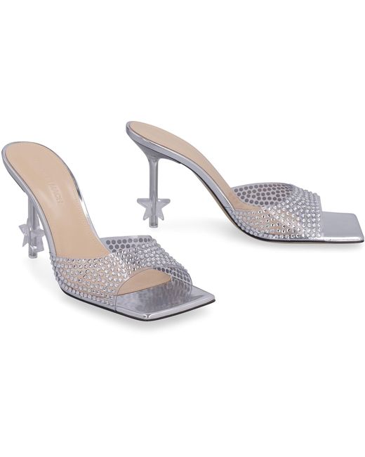 Mach & Mach Pvc Mules in Metallic | Lyst
