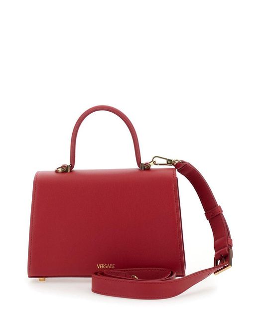 Versace 'medusa '95' Small Red Handbag With Belt Detail In Leather ...