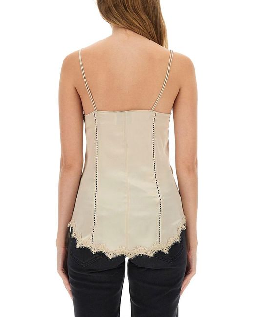 Isabel Marant Diandra" Top in Natural | Lyst UK
