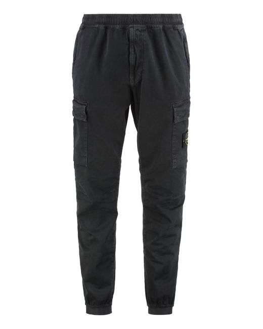 Stone Island Cargo Pants in Black for Men | Lyst UK