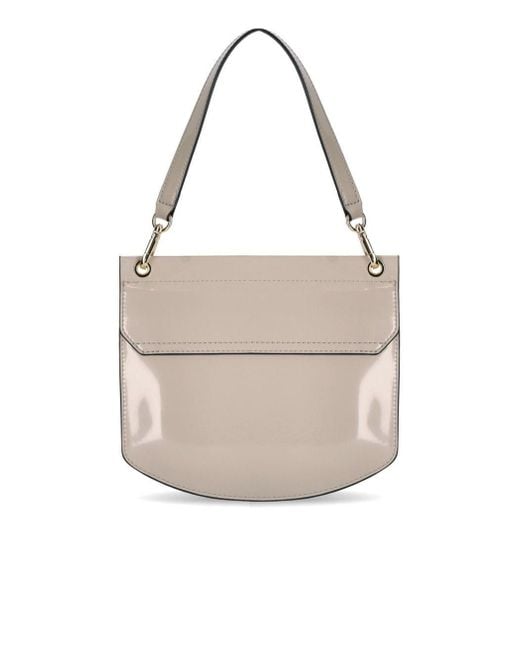 Ganni Apo Oyster Bag in White | Lyst