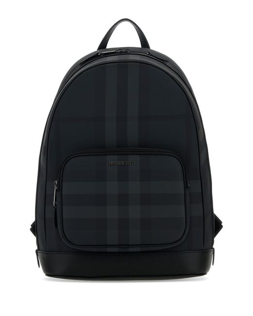 Burberry Rocco Plaid Backpack in Black for Men | Lyst UK