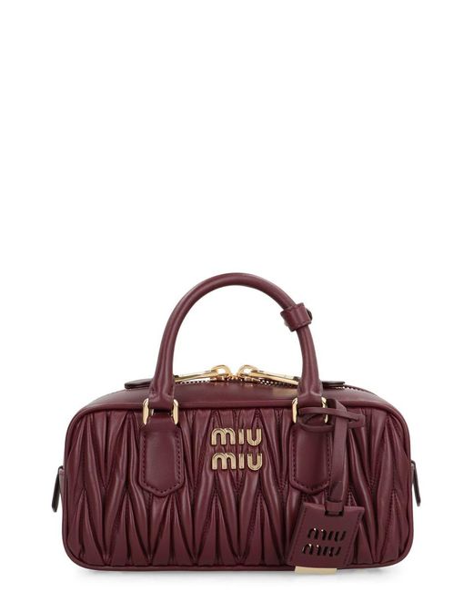 Miu Miu Borsa Arcadie in Red | Lyst UK