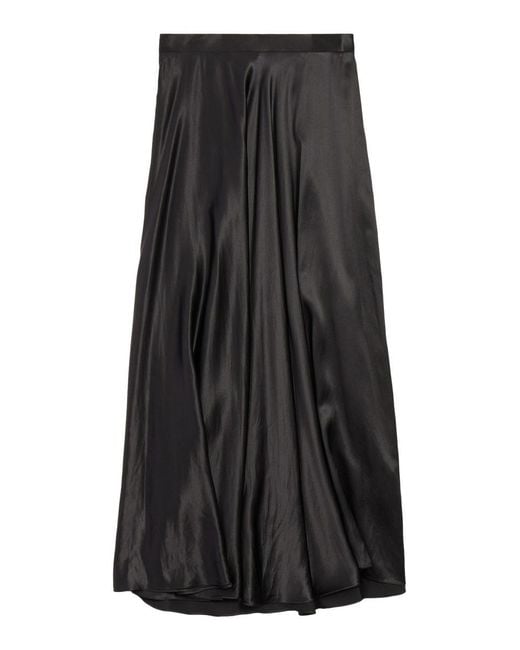Balenciaga Asymmetric & Draped Skirt in Black | Lyst UK
