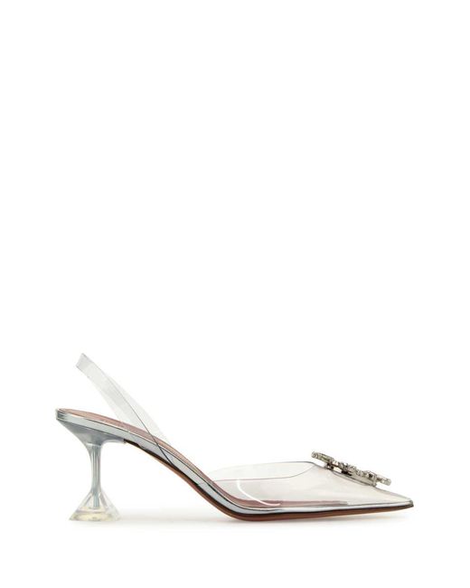 AMINA MUADDI Heeled Shoes in White | Lyst