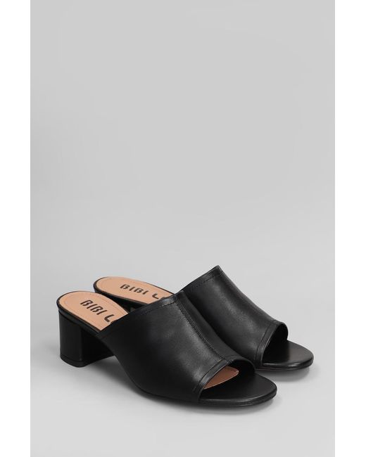 Bibi Lou Amira 50 Slipper-mule in Black | Lyst