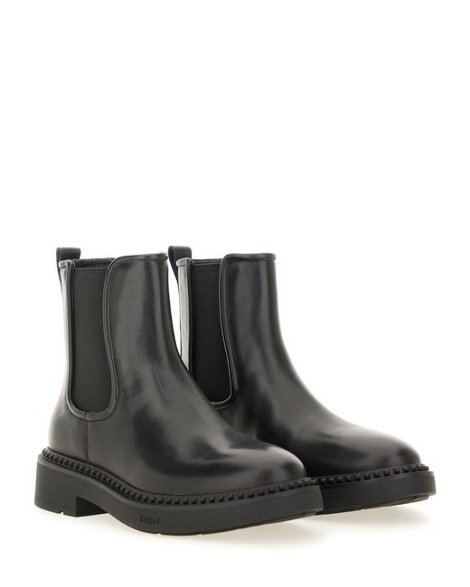 Ash Leather Chelsea Ankle Boots in Black | Lyst