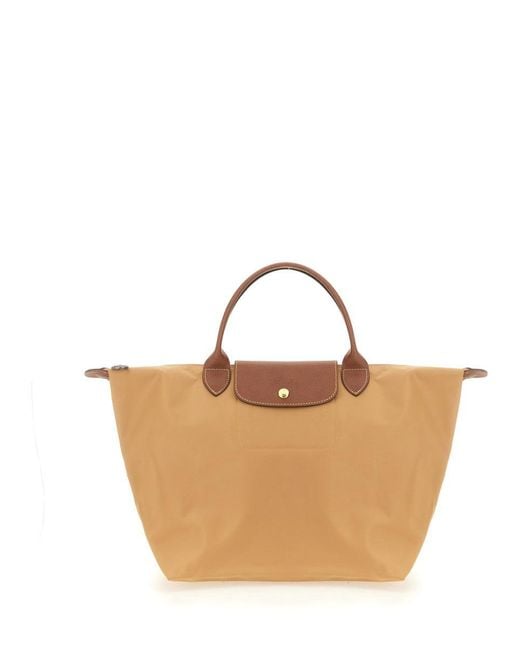 Longchamp Le Pliage Medium Bag in Brown | Lyst