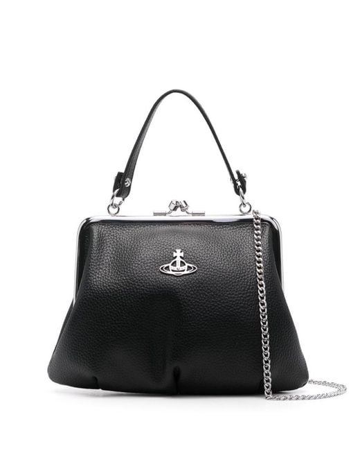 Vivienne Westwood Granny Frame Purse Hammered Effect Bags in Black | Lyst UK