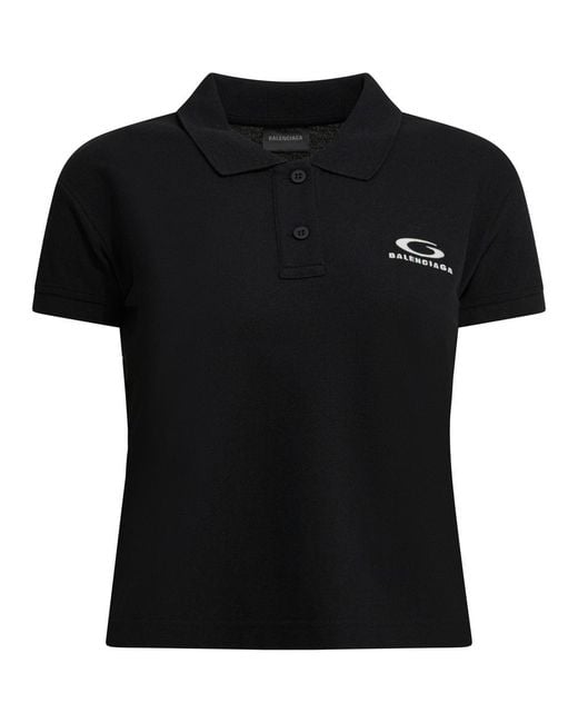 Balenciaga "loop Sports Icon" Polo Shirt in Black | Lyst UK