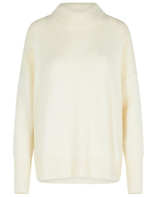 Lisa Yang 'Heidi' Cream Cashmere Sweater in White | Lyst UK