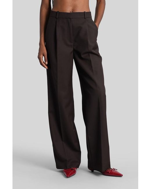 Anine Bing Trent Pants in Black | Lyst UK