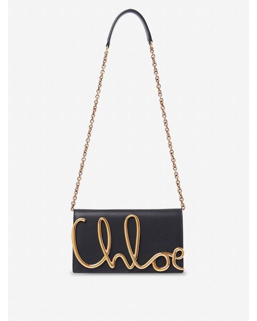 Chloé Calfskin Iconic Crossbody Shoulder Bag in White | Lyst