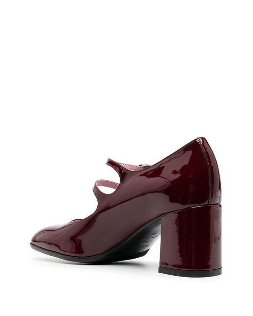CAREL PARIS Alice Patent Leather Mary Janes Pumps in Brown | Lyst CAREL PARIS Alice Patent Leather Mary Janes Pumps in Brown | Lyst