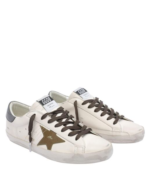 Golden Goose Superstar Sneakers in Grey for Men | Lyst UK